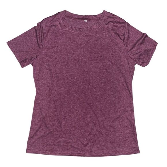 Tops | Womensmarled Maroon Short Sleeve Shirt | Poshmark